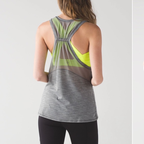 lululemon athletica | Tops | Lululemon Work The Circuit Tankheathered ...